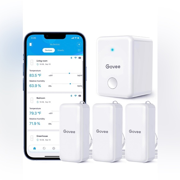 Govee | Other | Govee Wifi Hygrometer Thermometer Sensor 3 Pack Smart ...